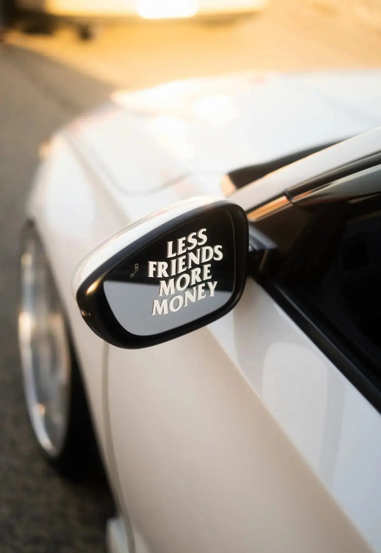 LESS FRIENDS MORE MONEY DECALS – streetfuel